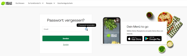 HelloFresh–Login: So funktioniert es - kochbox.net