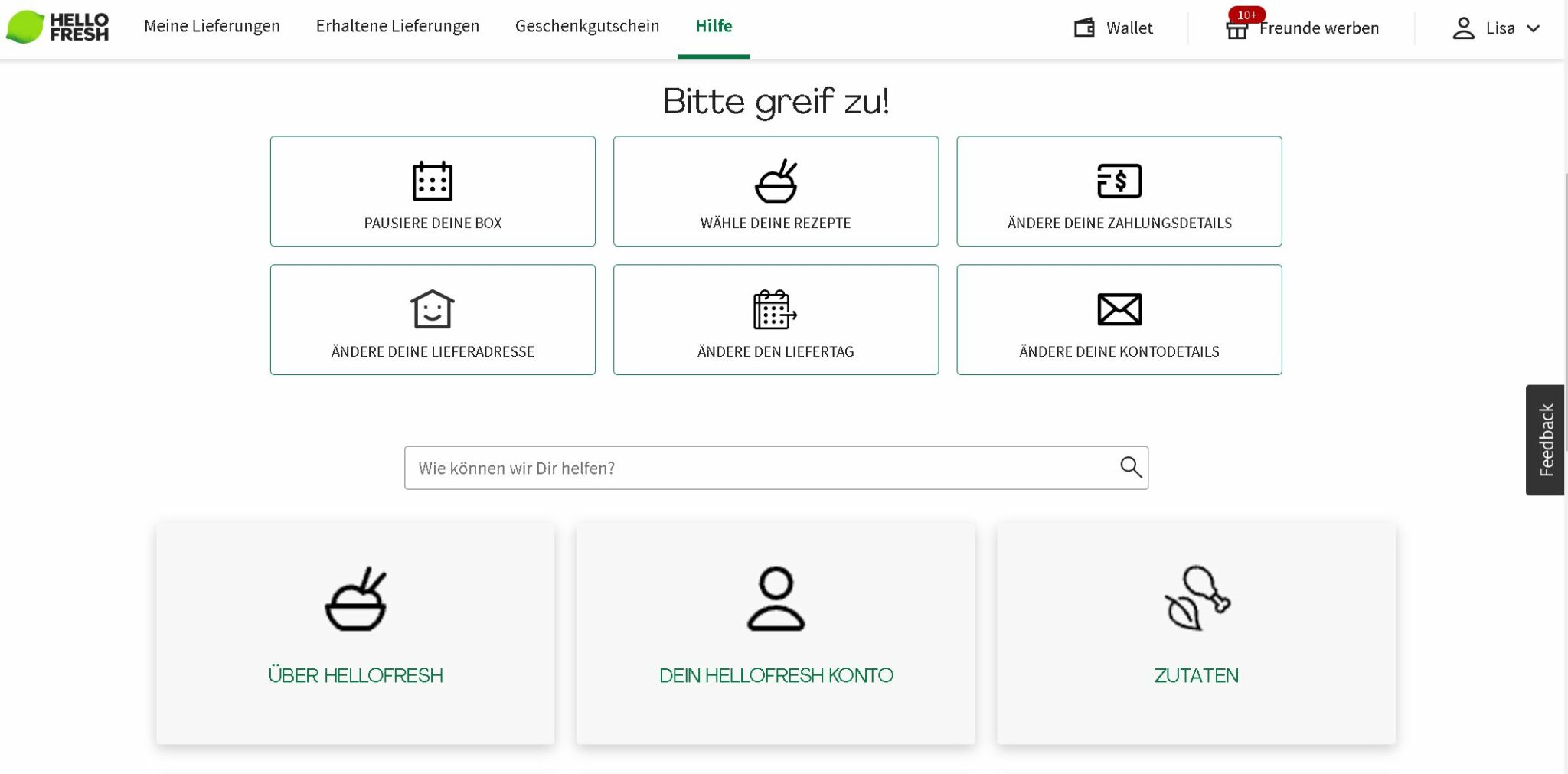 HelloFresh-Kundenservice (Hotline, E-Mail und mehr) 2025 - kochbox.net